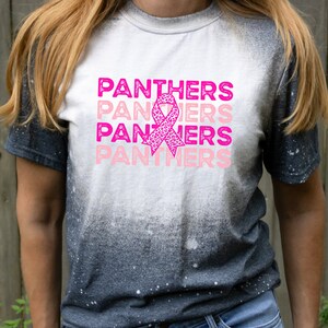 Panthers Cancer Svg, Printable, Panthers Stacked, Breast Cancer Svg ...