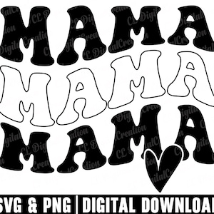 Mama Svg, Digital Downloads, Stacked Svg, Family Svg, Mother's Day Svg ...