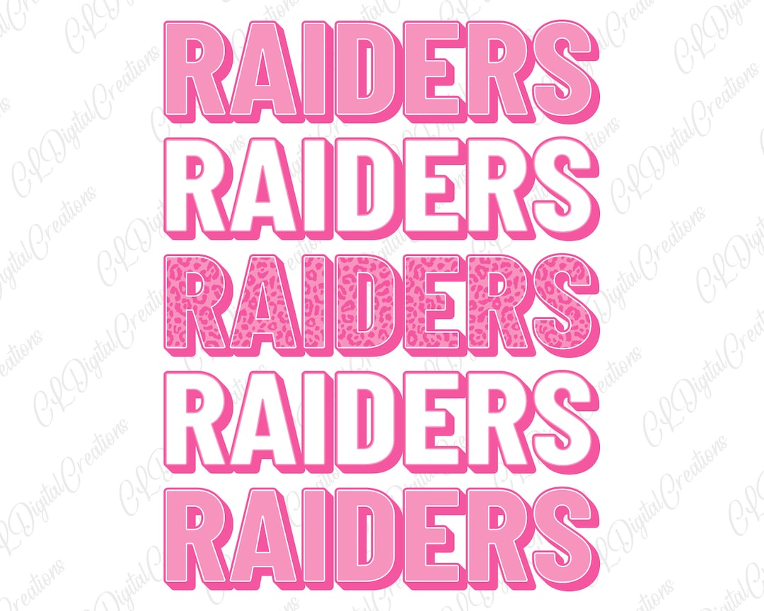 Raiders Stacked Football Svg, Pink Breast Cancer Shirt, Raiders Mascot ...