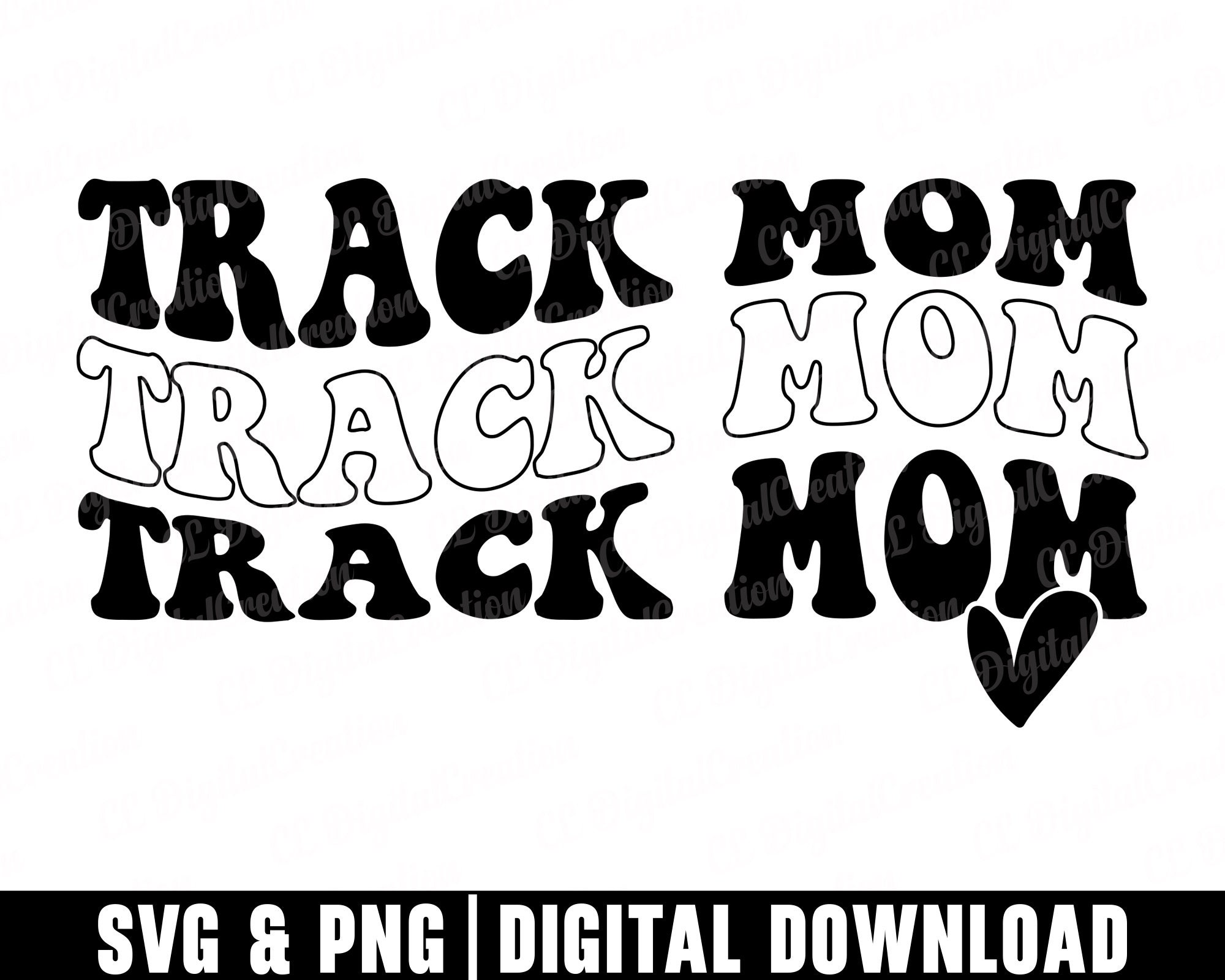Track Mom Svg, Stacked Svg, Digital Prints, Sports Mom Svg, Heart Svg ...