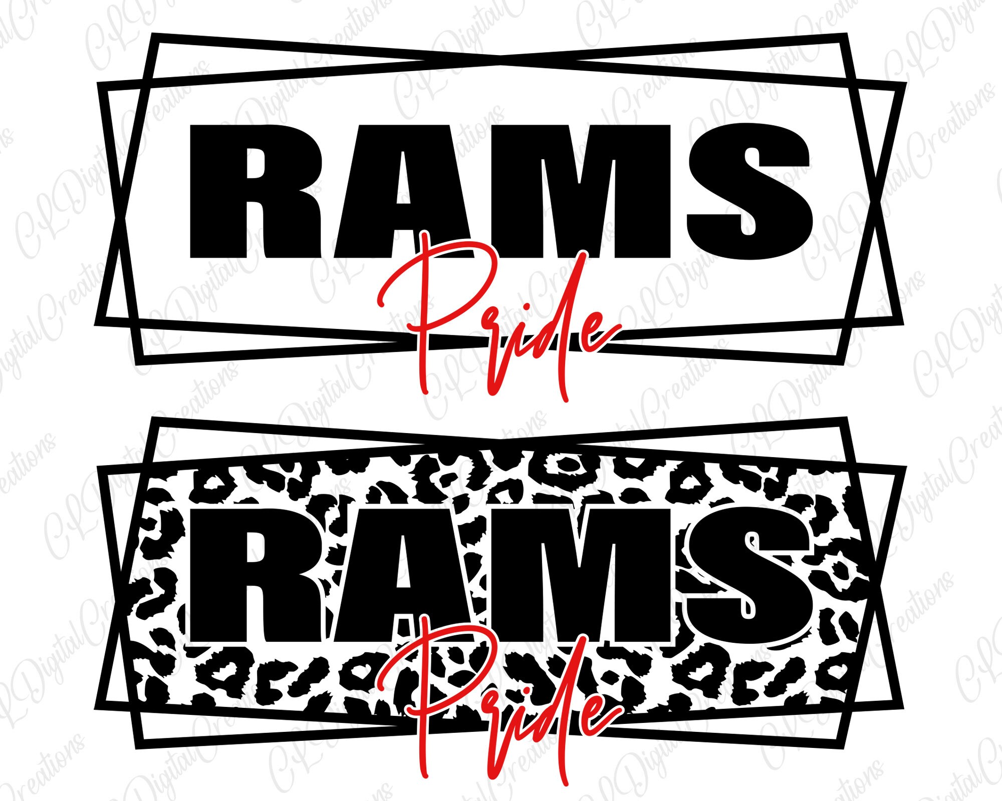 Rams Pride Leopard Mascot Svg Printable Team Spirit Svg - Etsy