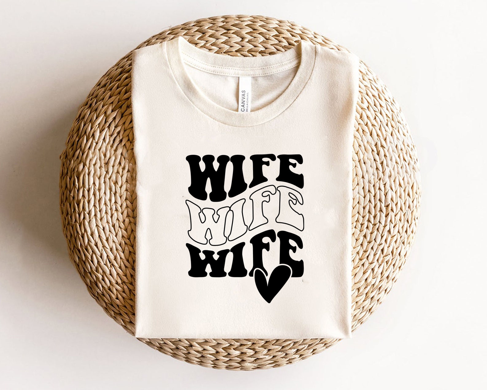 Wife Svg, Wavy Letters Svg,, Heart Svg, Digital Download, Just Married ...