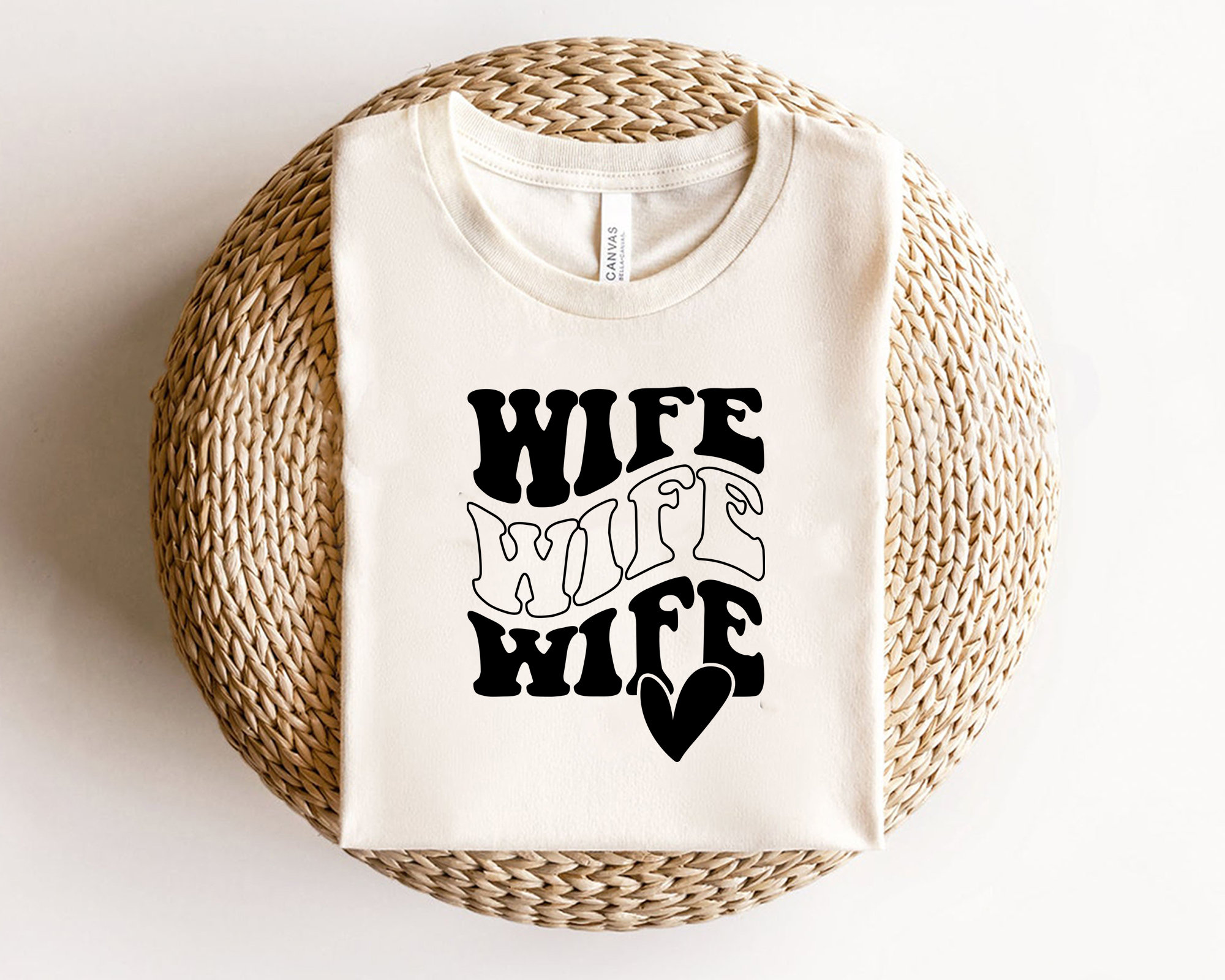 Wife Svg, Wavy Letters Svg,, Heart Svg, Digital Download, Just Married ...