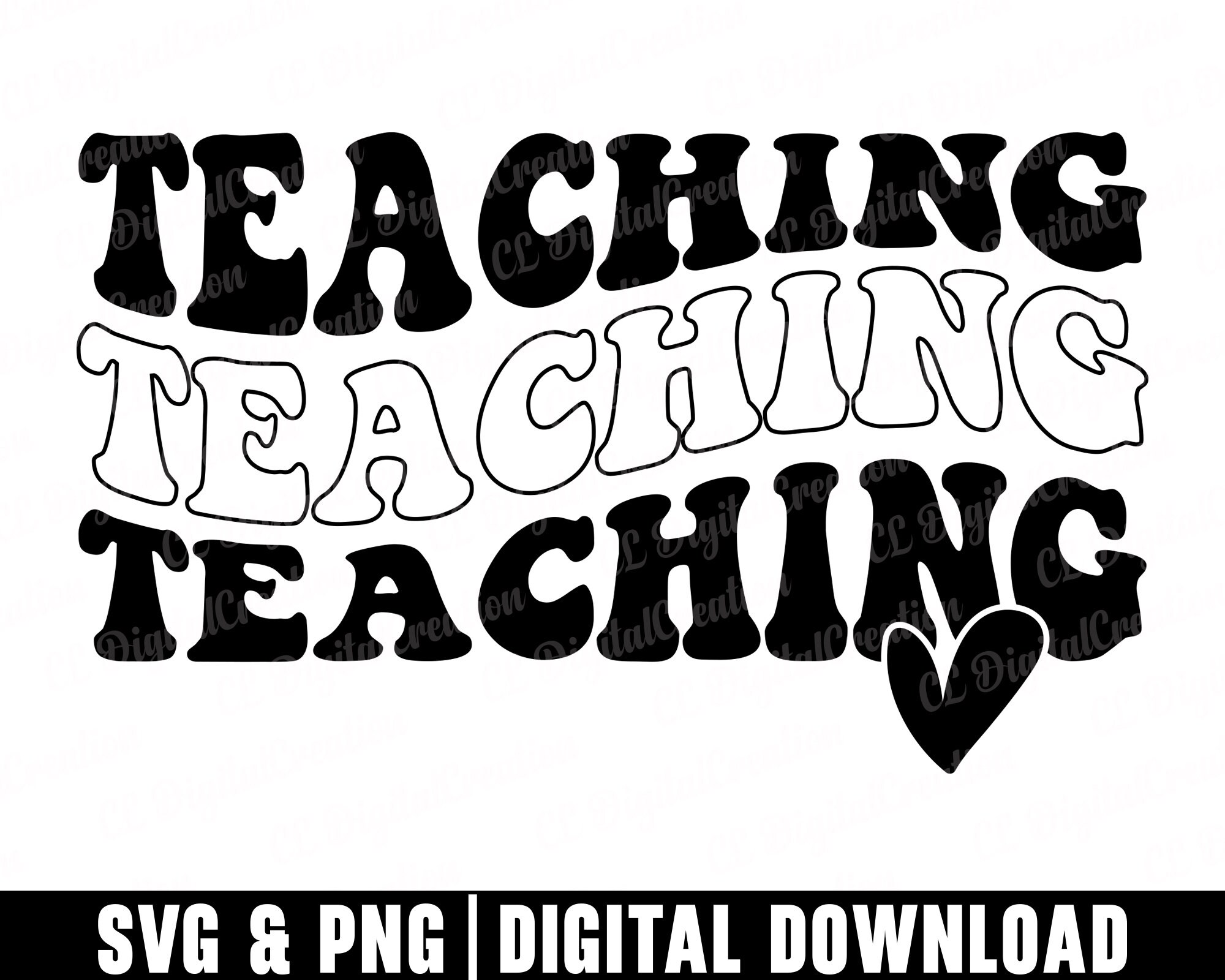 Teaching Svg, School Svg, Digital Downloads, Heart Svg, Teacher Svg ...