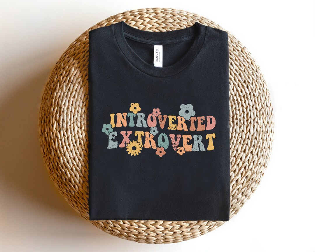 Introverted Extrovert Svg, Retro Font Svg, Digital Downloads ...