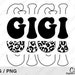 Gigi Svg, Printable, Leopard Print Svg, Gigi Life Svg, Retro Font Svg ...