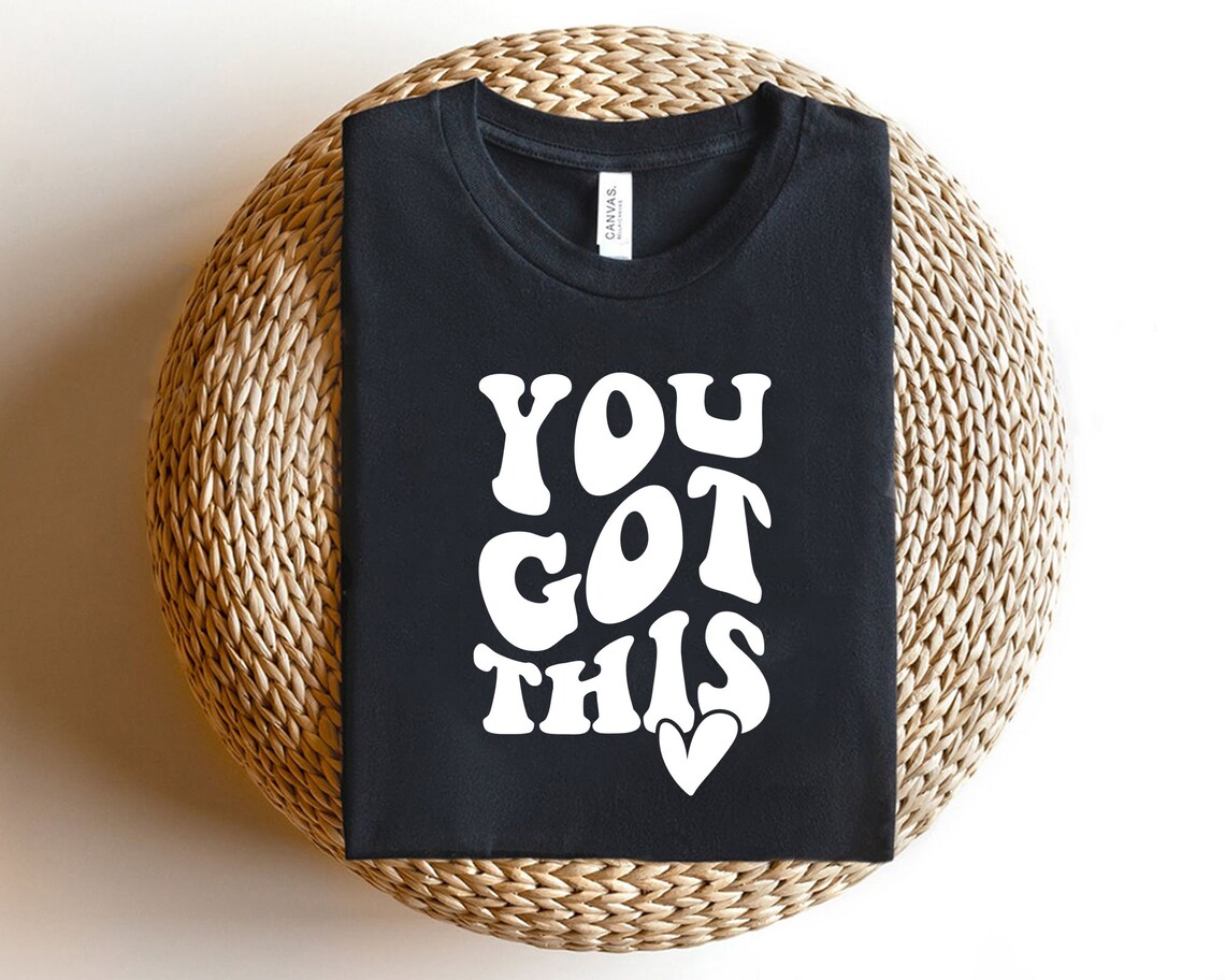 You Got This Svg, Wavy Letters Svg, Heart Svg, Digital Download ...