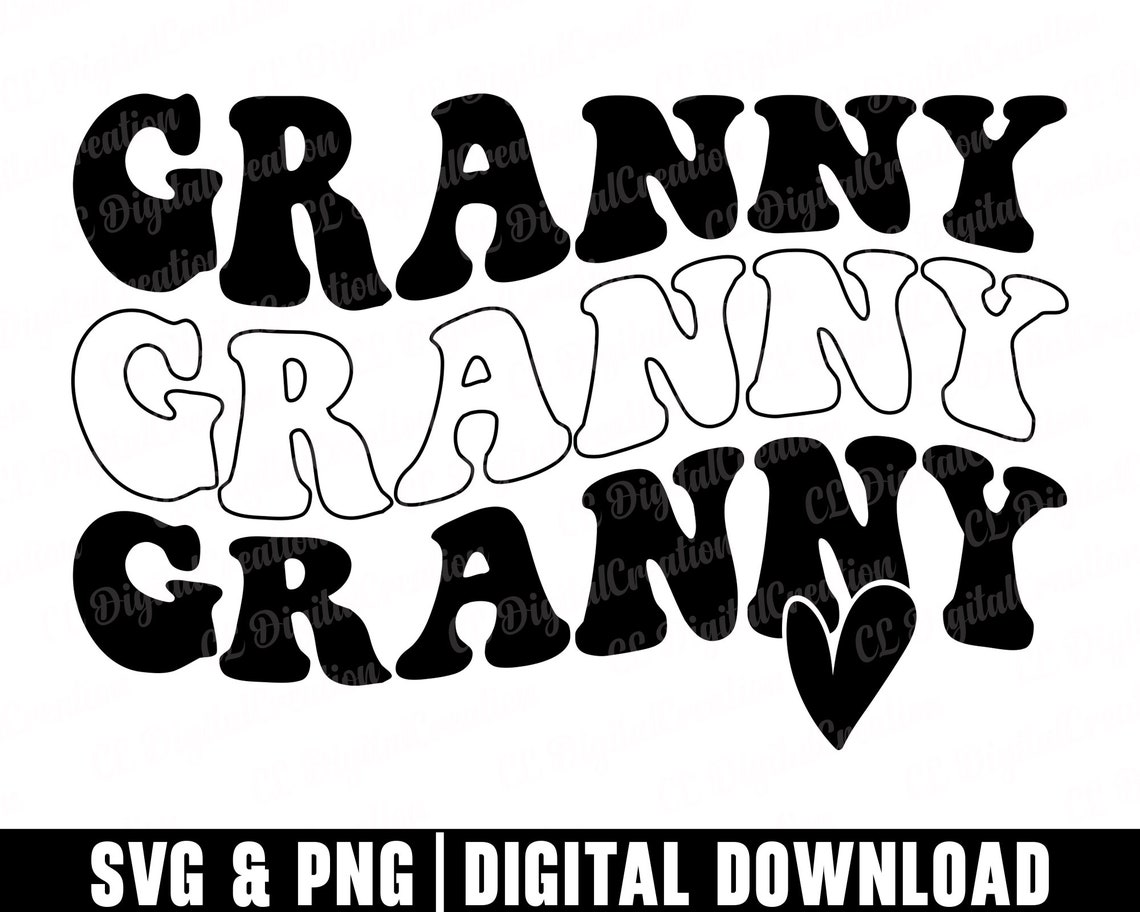 Granny Svg, Digital Downloads, Stacked Svg, Grandma Svg, Family Svg ...