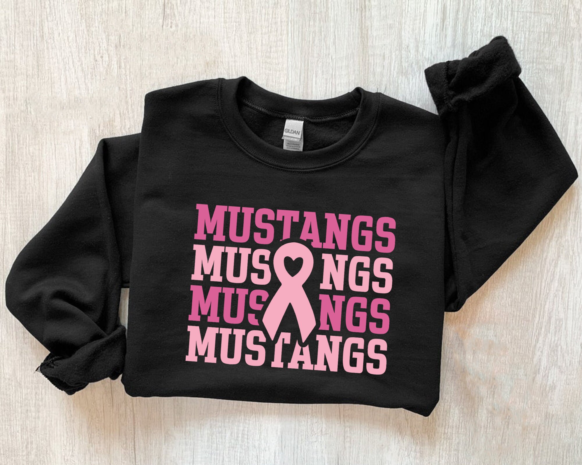 Mustangs Cancer Svg, Mustangs Stacked, Breast Cancer Svg, Digital ...