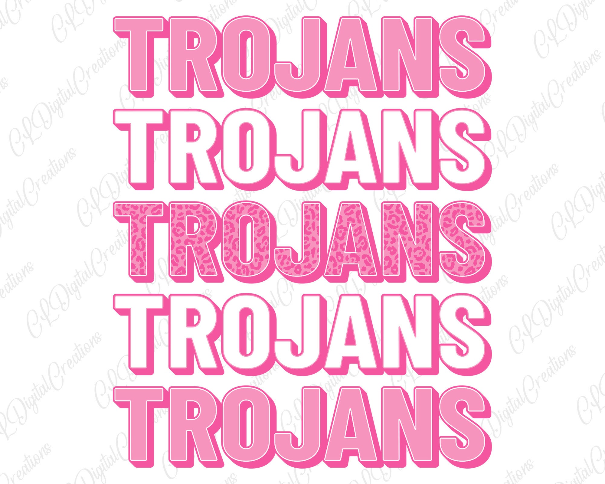 Trojans Stacked Football Svg, Pink Breast Cancer Shirt, Trojans Mascot ...