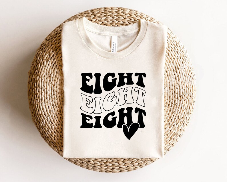 Eight Svg, 8th Birthday Svg, Stacked Svg, Birthday Svg, Heart Svg ...