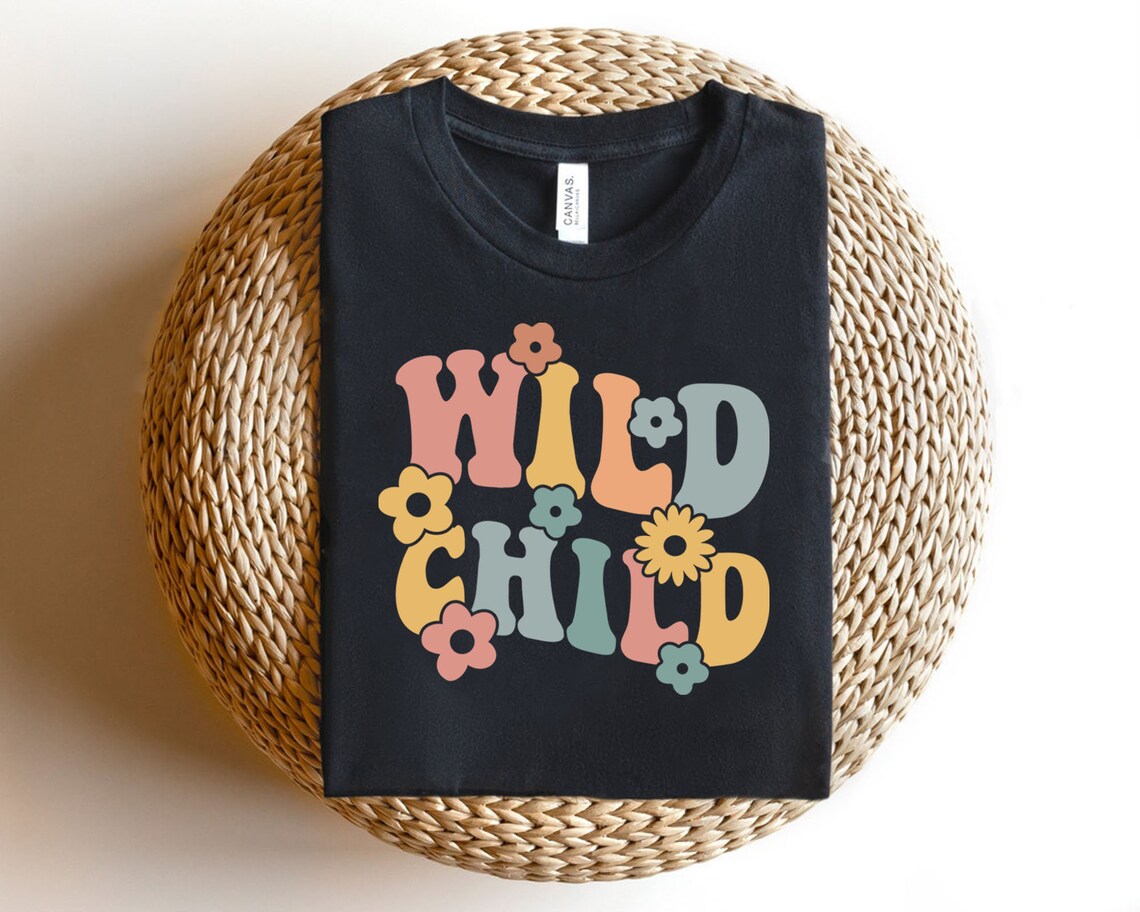 Wild Child Svg, Retro Font Svg, Digital Downloads, Toddler Shirt Svg ...