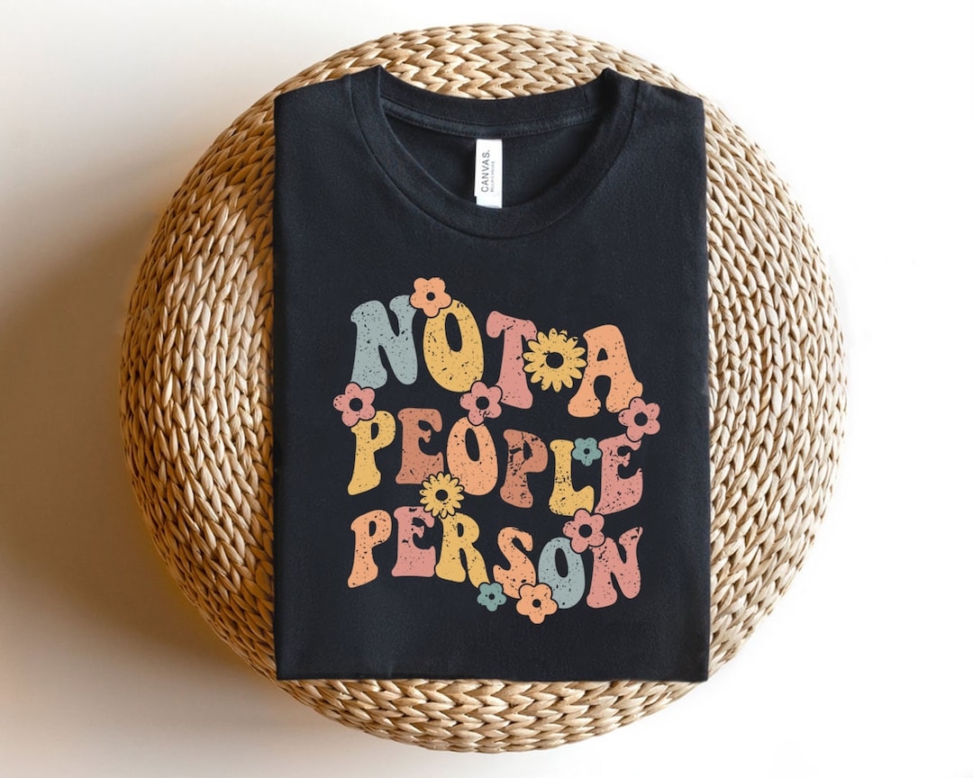 Not a People Person Svg, Retro Font Svg, Digital Downloads, Introvert ...