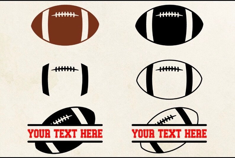 Football Svg, Football Svg Bundle, Football Png, Football Clipart ...