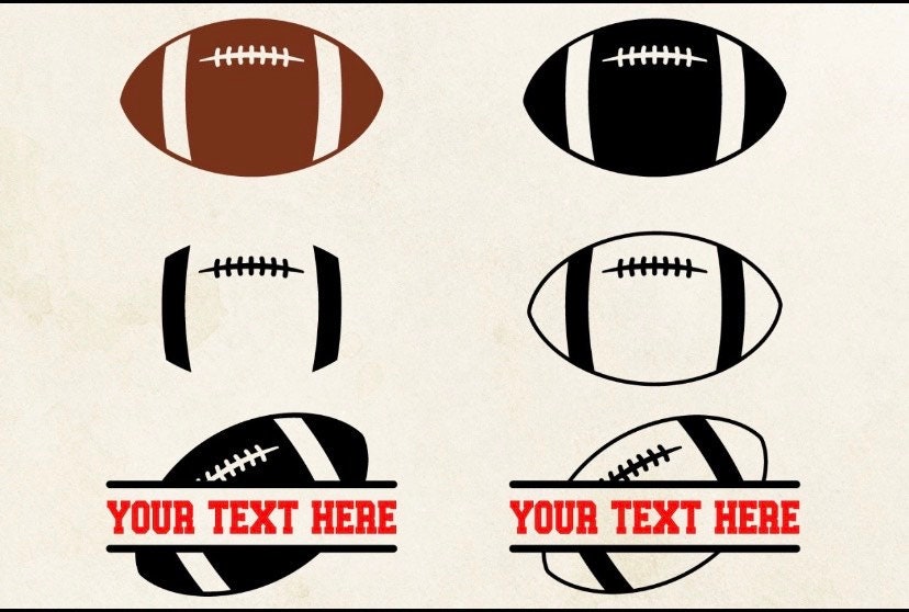 Football Svg, Football Svg Bundle, Football Png, Football Clipart ...