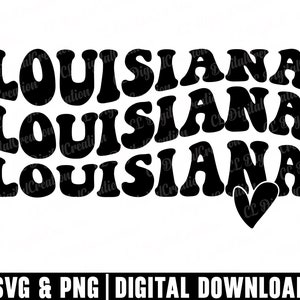 Louisiana Svg, Stacked Svg, Heart Svg, US States Svg, America Svg ...