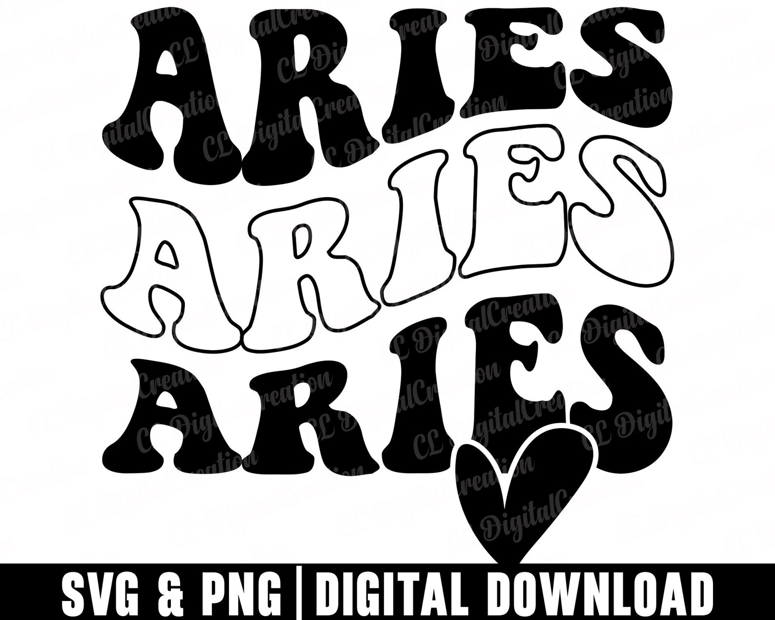 Aries Svg, Horoscope Svg, Stacked Svg, Zodiac Svg, Heart Svg, Birthday ...