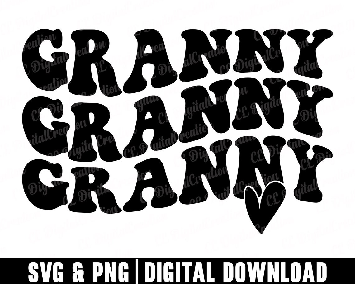 Granny Svg, Digital Downloads, Stacked Svg, Grandma Svg, Family Svg ...
