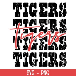 Tigers Stacked Svg, Printable, Team Spirit, Sublimation Design, Go ...