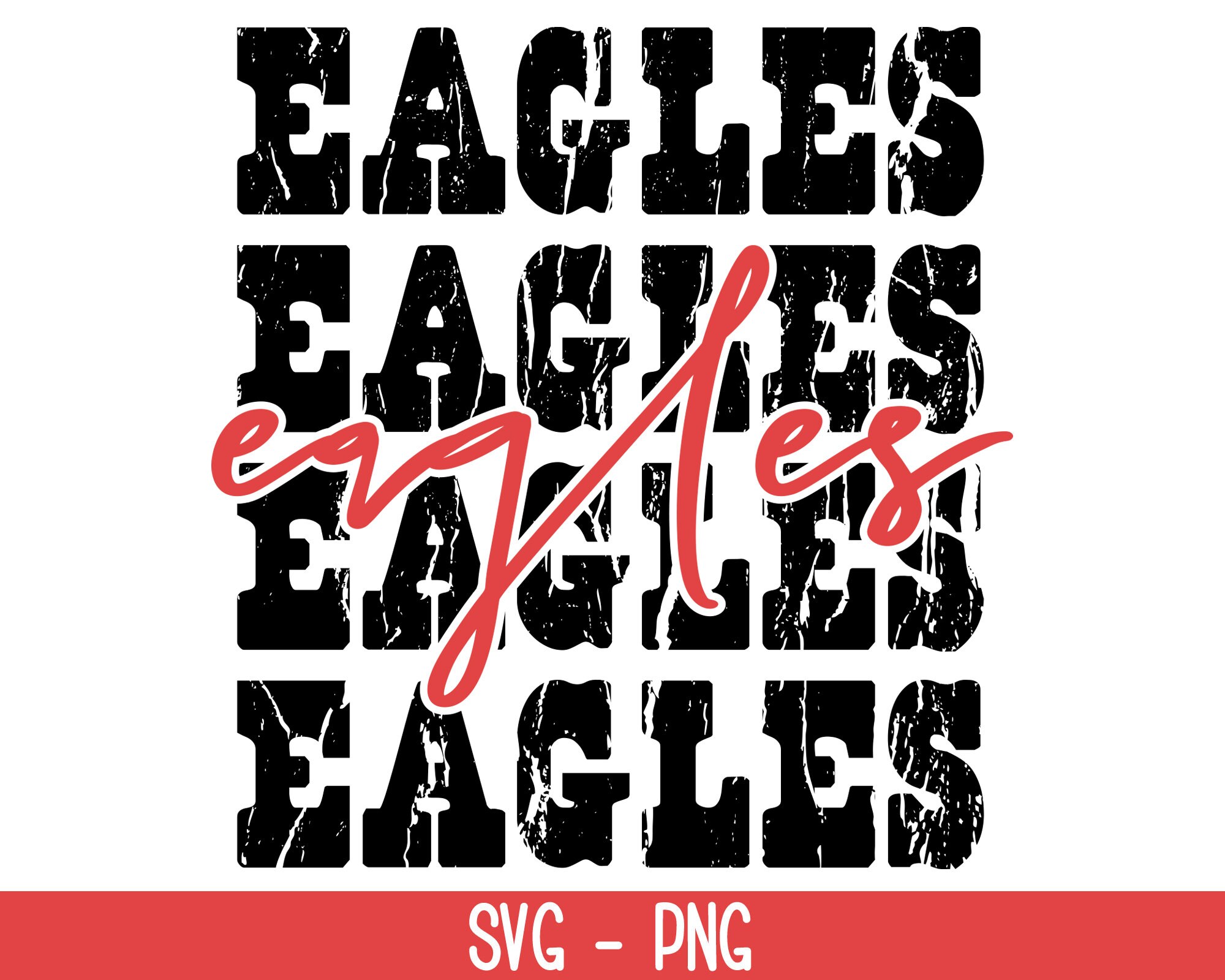 Eagles Stacked Svg, Printable, Team Spirit, Sublimation Design, Go ...