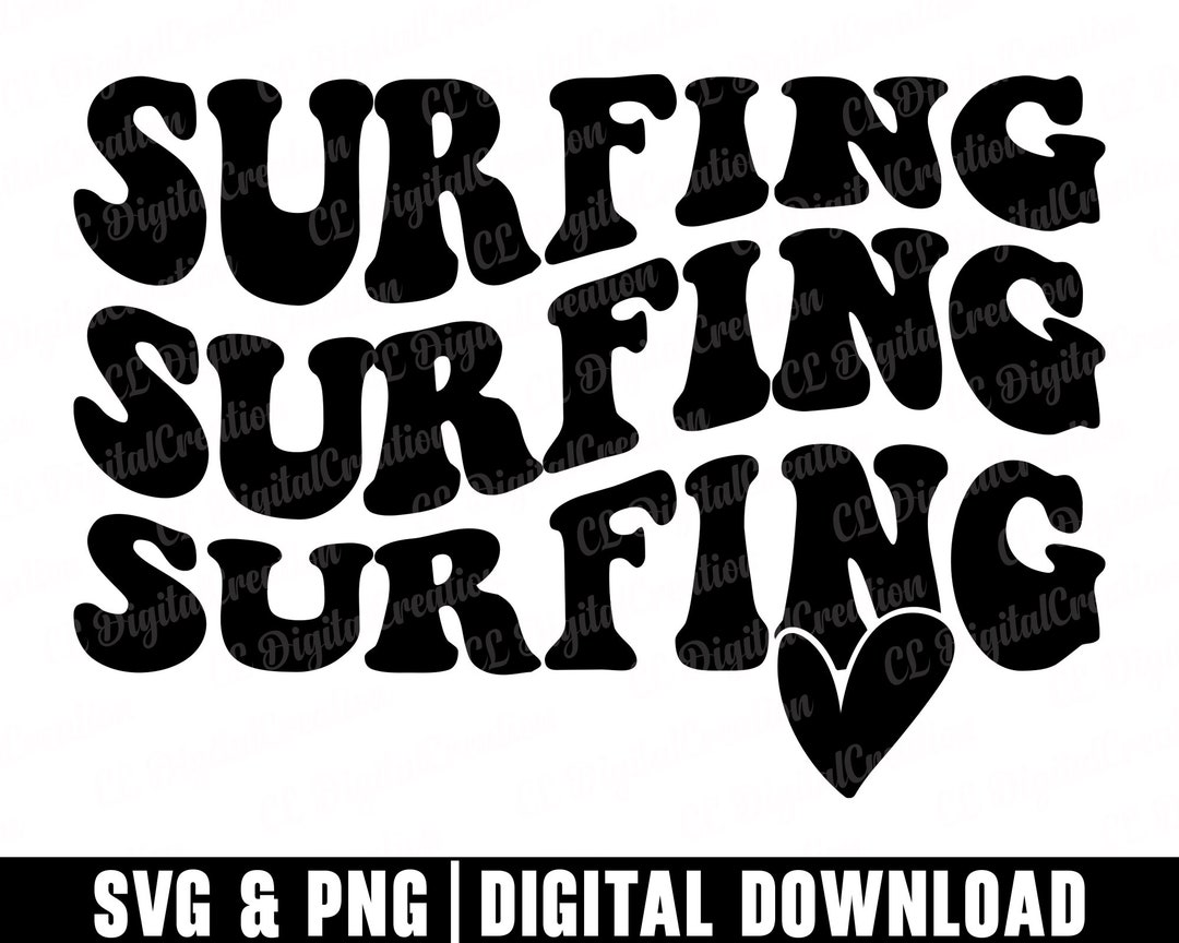 Surfing Svg, Stacked Svg, Digital Downloads, Game Day Svg, Sports Svg ...