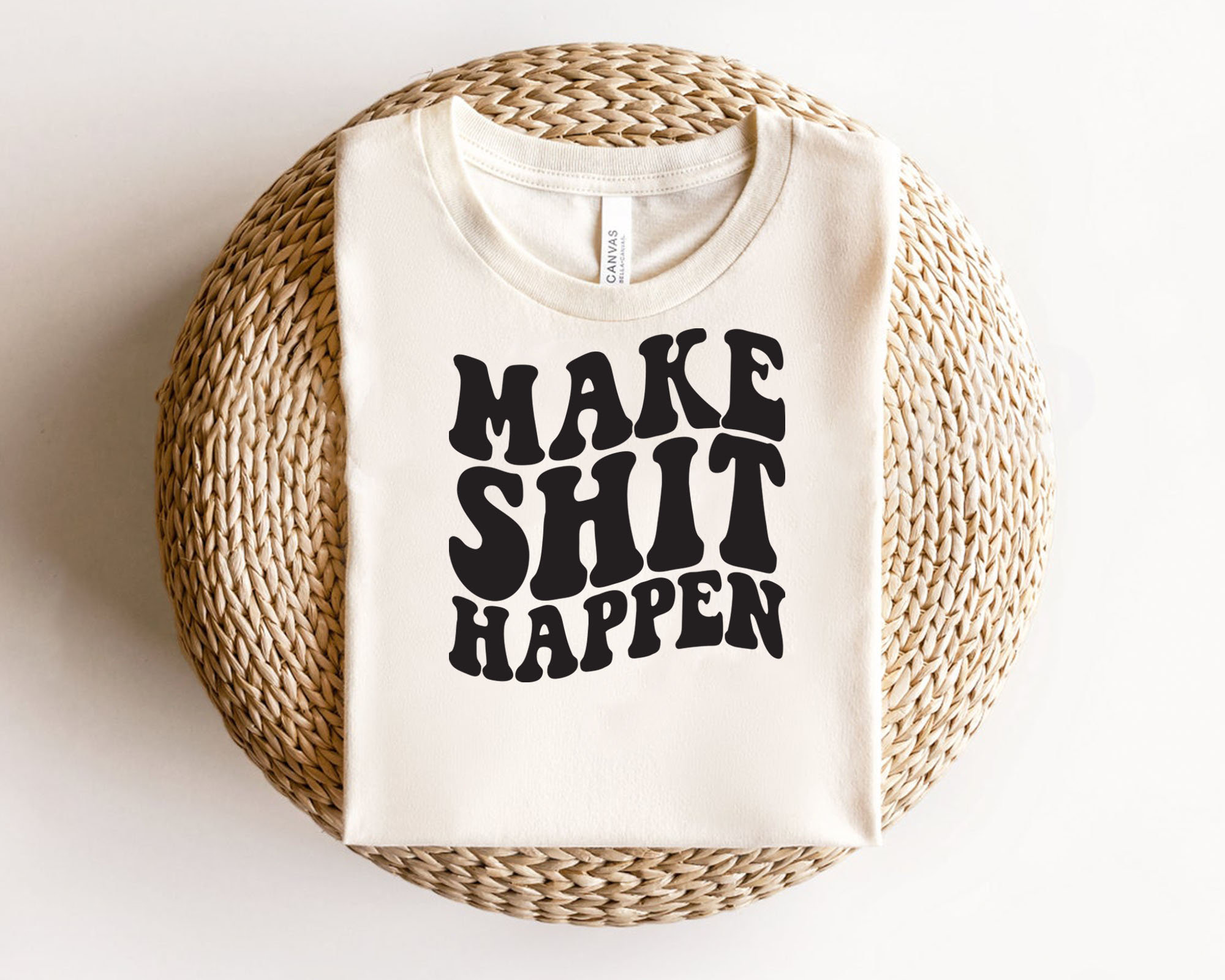 Make Shit Happen Svg Retro Font Svg Digital Downloads Get - Etsy