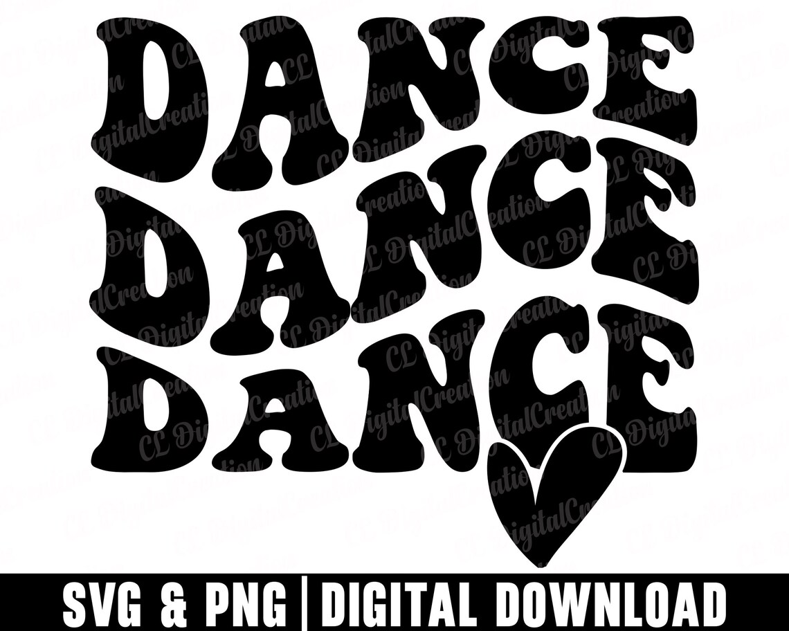 Dance Svg, Stacked Svg, Heart Svg, Dance Life Svg, Dancing Lover Svg ...