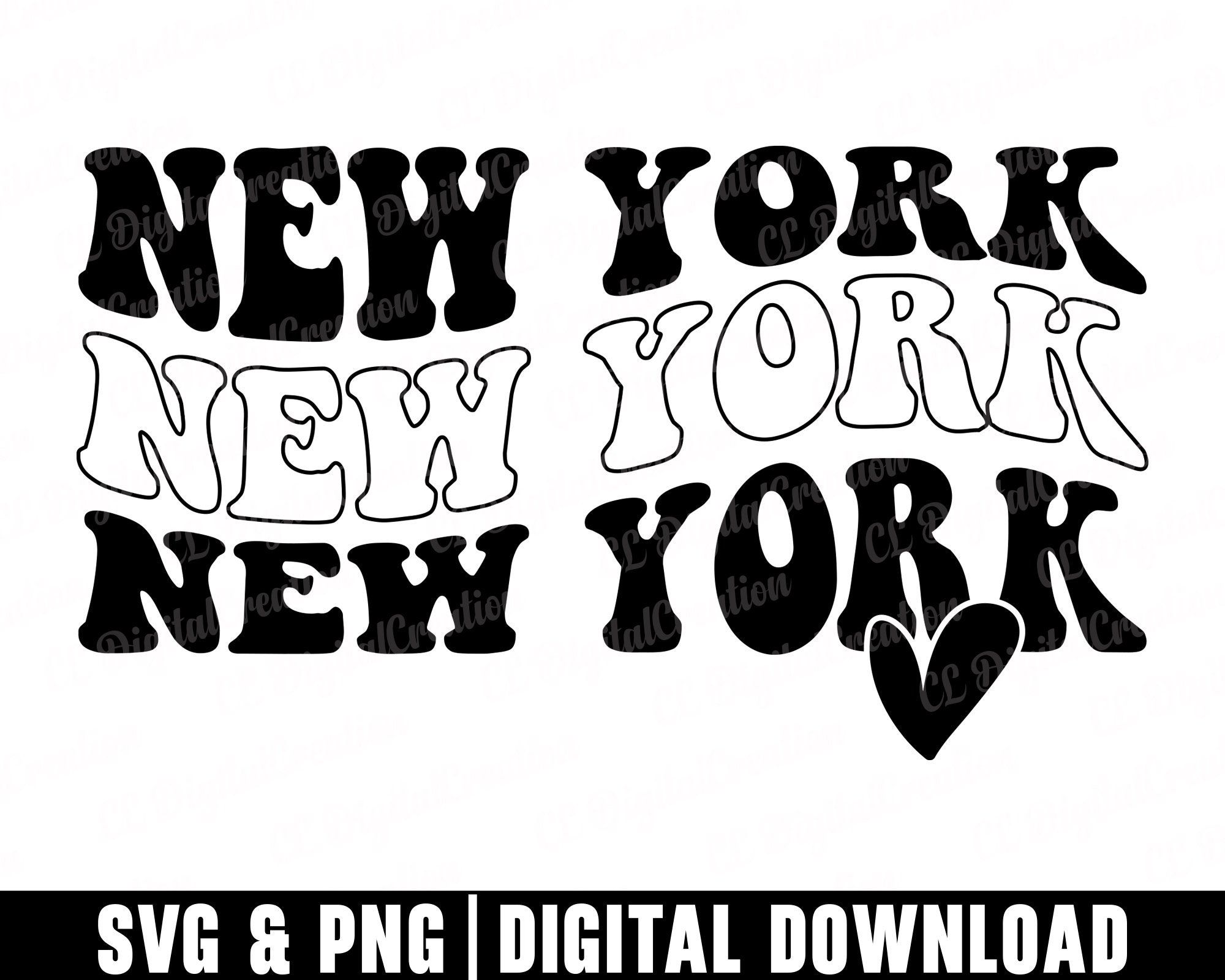 New York Svg, Stacked Svg, Heart Svg, US States Svg, America Svg, New ...