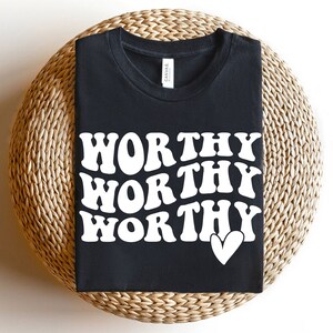 Worthy Svg, Positive Quote Svg, Digital Download, Heart Svg, Wavy ...