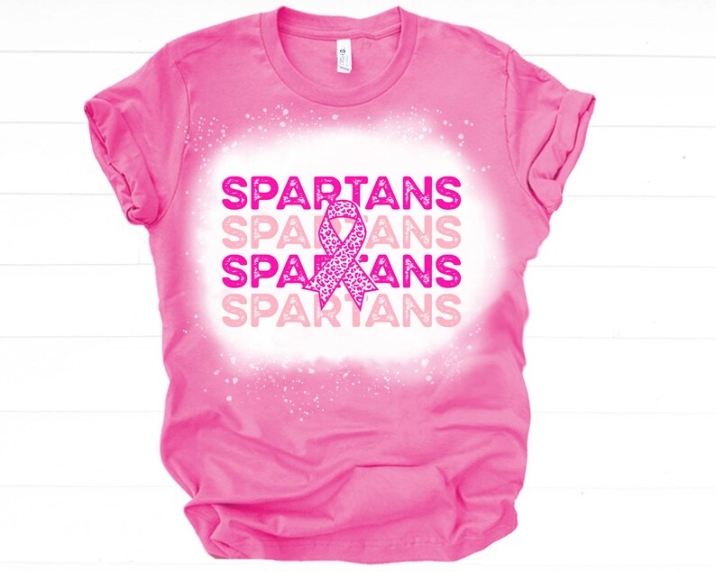 Spartans Cancer Svg, Printable, Spartans Stacked, Breast Cancer Svg ...