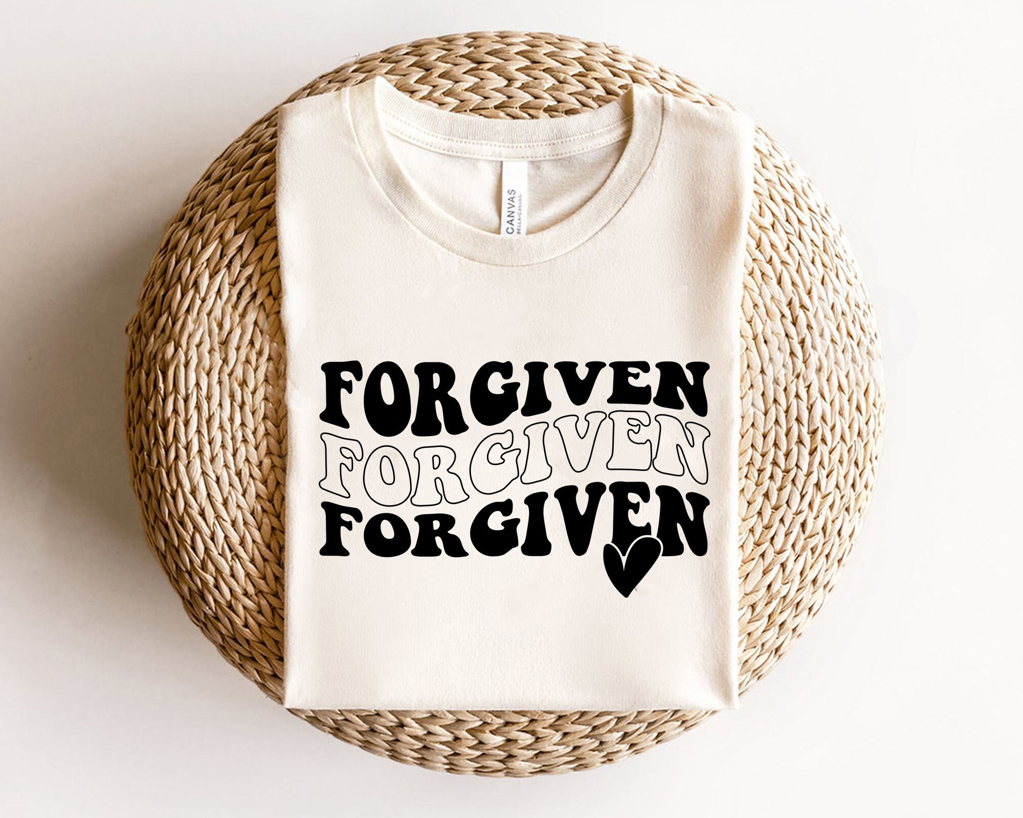 Forgiven Svg, Stacked Svg, Digital Download Wavy Letters Svg, Christian ...