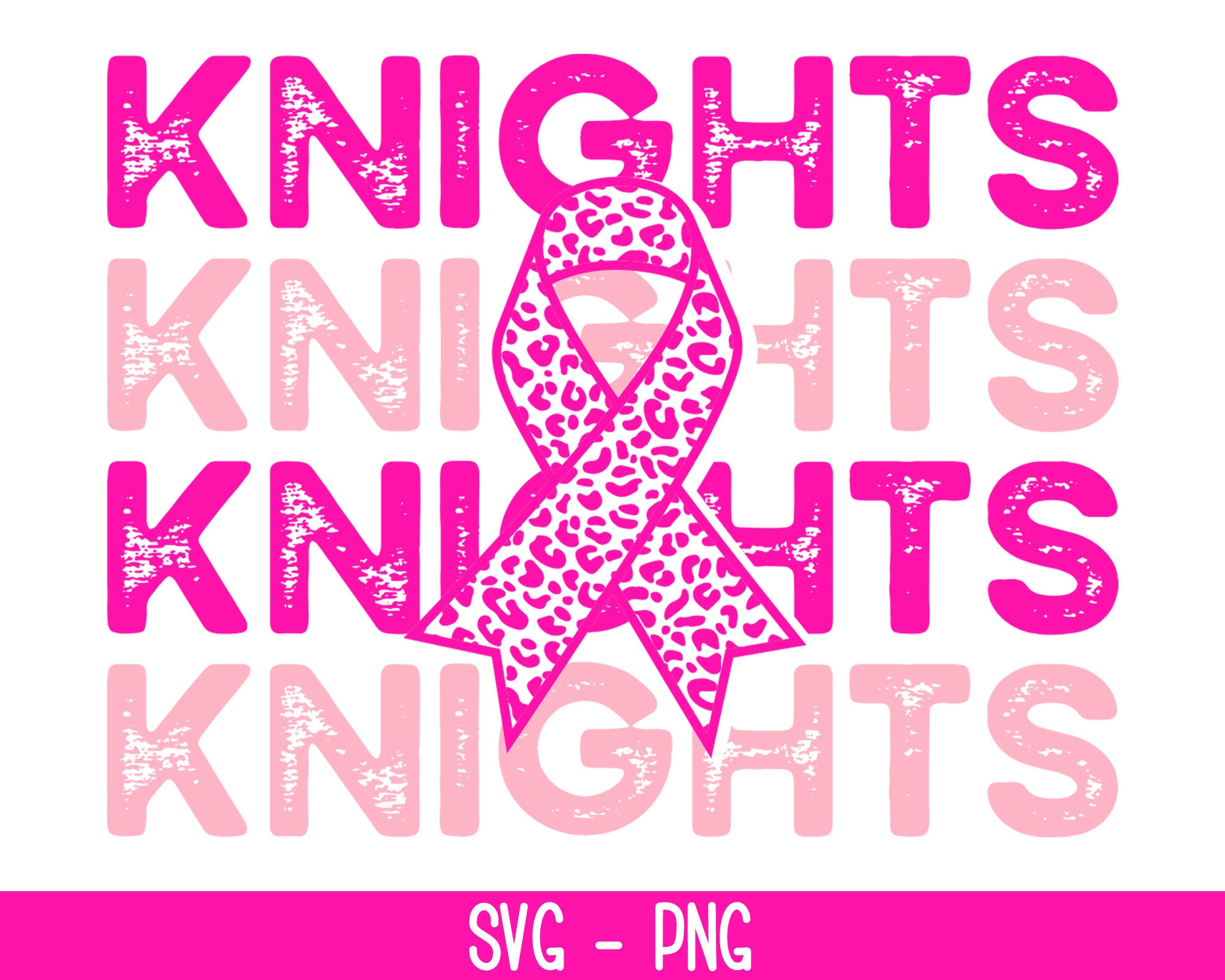 Knights Cancer Svg, Printable, Knights Stacked, Breast Cancer Svg ...