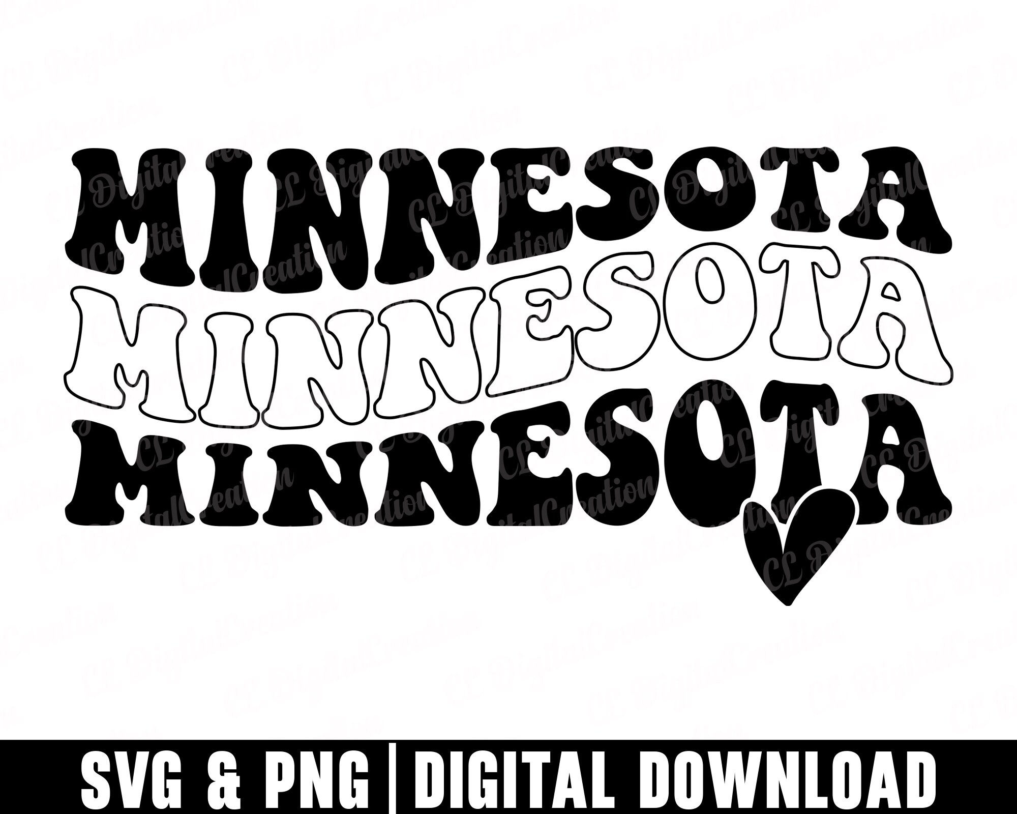 Minnesota Svg, Stacked Svg, Heart Svg, US States Svg, America Svg ...