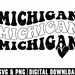 Michigan Svg, Stacked Svg, Heart Svg, US States Svg, America Svg ...
