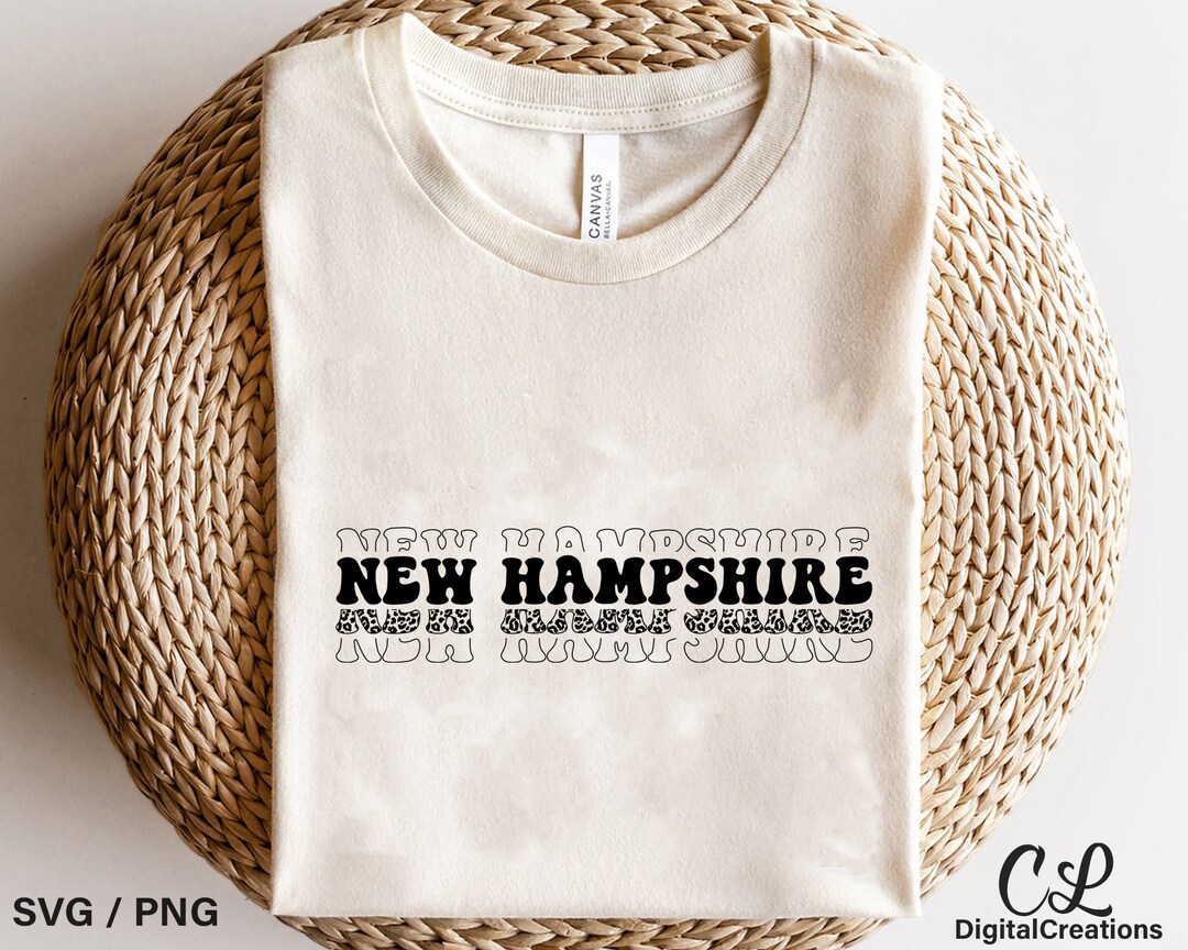 New Hampshire Svg, Printable, Leopard Print Svg, New Hampshire Shirt ...