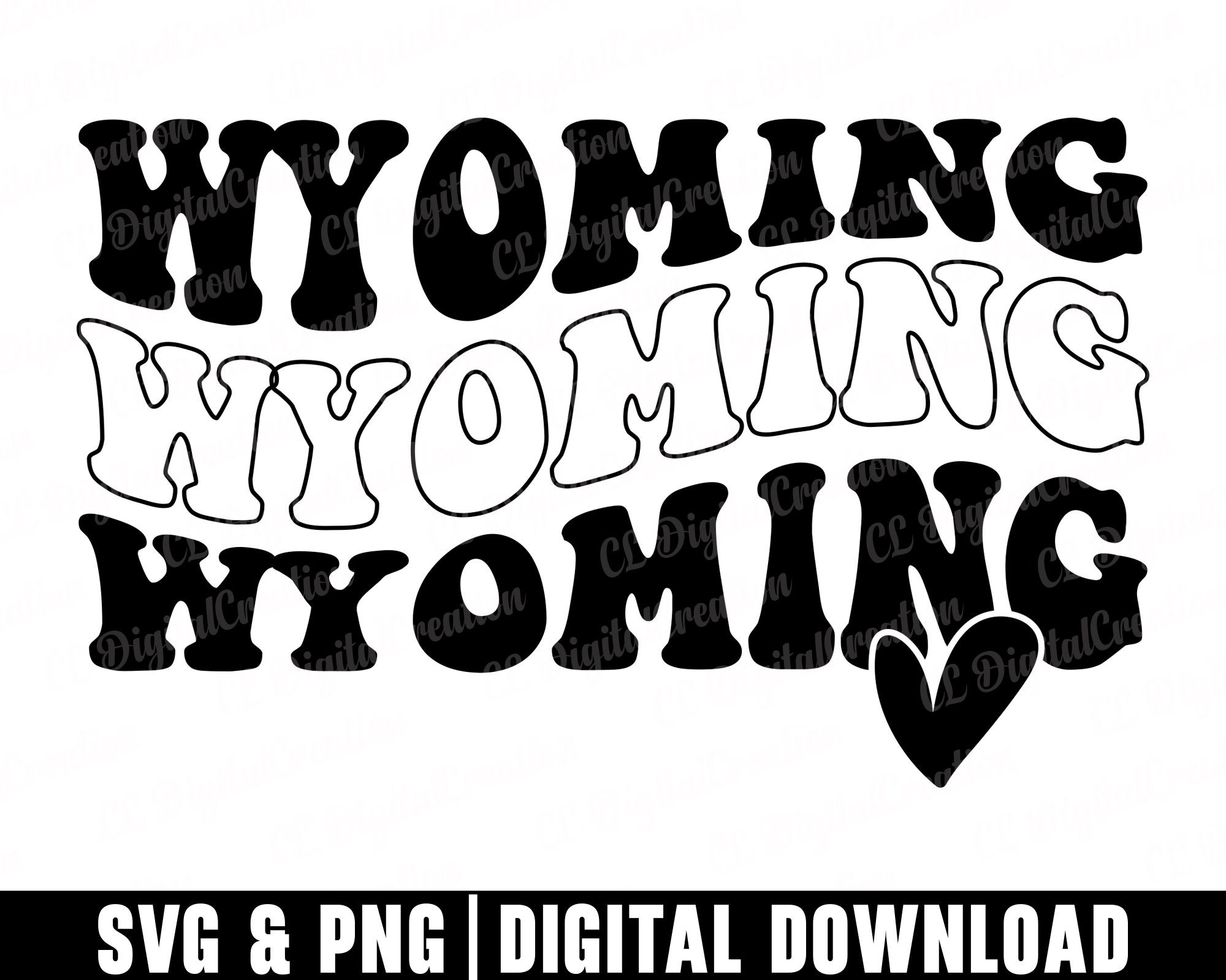 Wyoming Svg, Stacked Svg, Heart Svg, US States Svg, America Svg ...