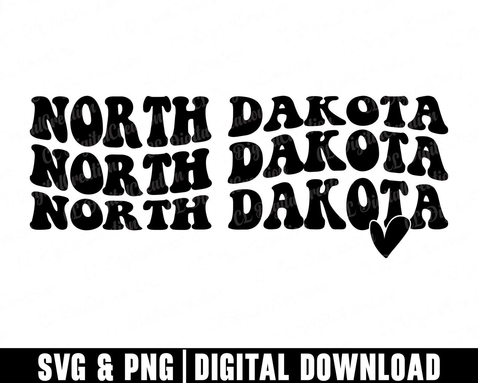 North Dakota Svg, Stacked Svg, Heart Svg, US States Svg, America Svg ...