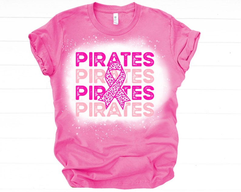Pirates Cancer Svg, Printable, Pirates Stacked, Breast Cancer Svg ...