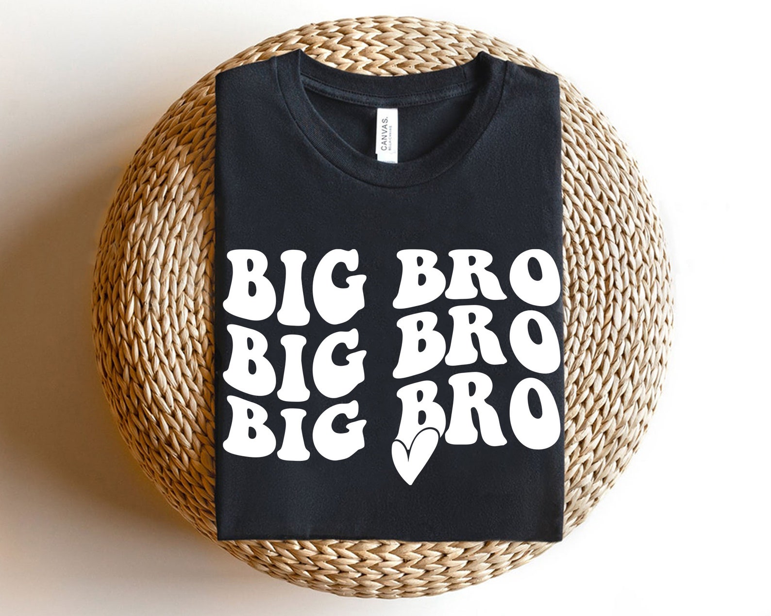 Big Bro Svg, Digital Download, Stacked Svg, Brothers Svg, Heart Svg ...