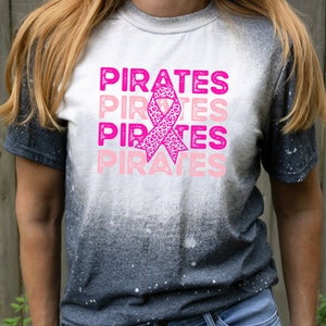 Pirates Cancer Svg, Printable, Pirates Stacked, Breast Cancer Svg ...