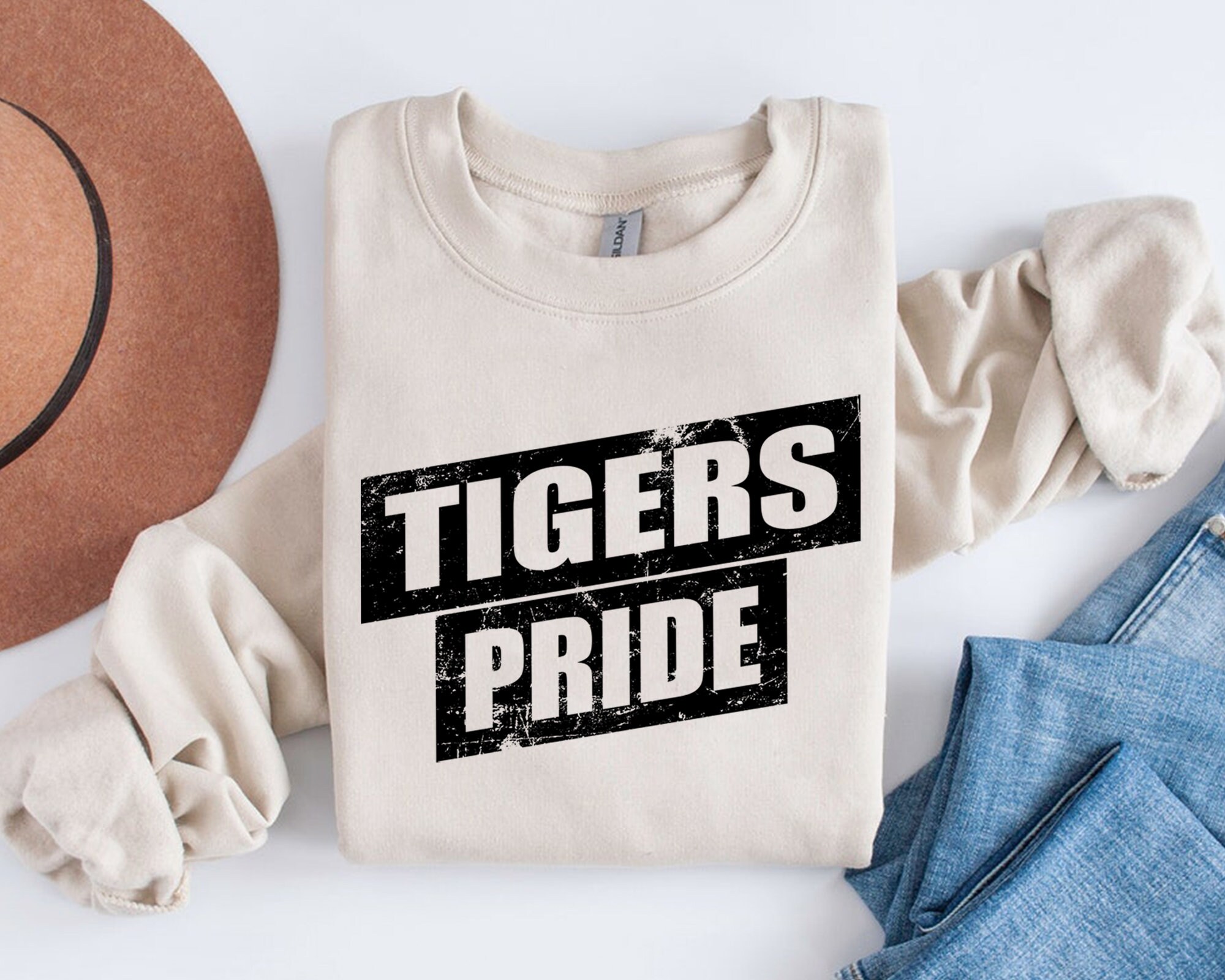 Tigers Pride Distressed Mascot Svg, Printable, Team Spirit Svg, Tigers ...