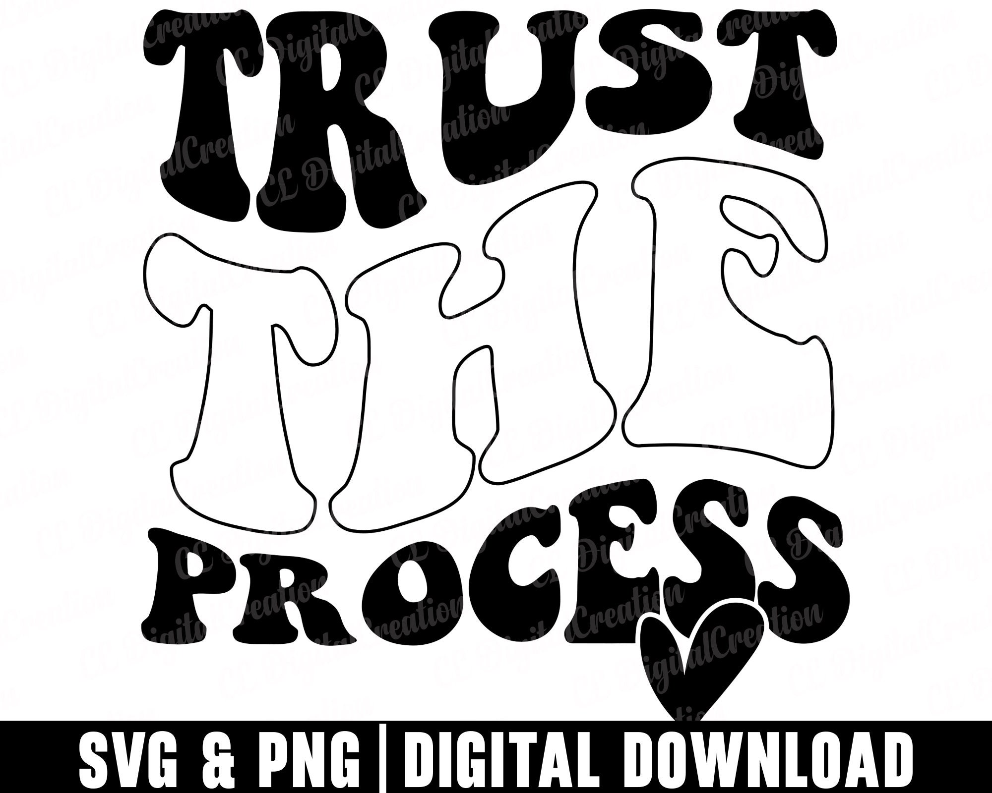 Trust the Process Svg, Good Vibes Svg, Heart Svg, Entrepreneur Svg ...