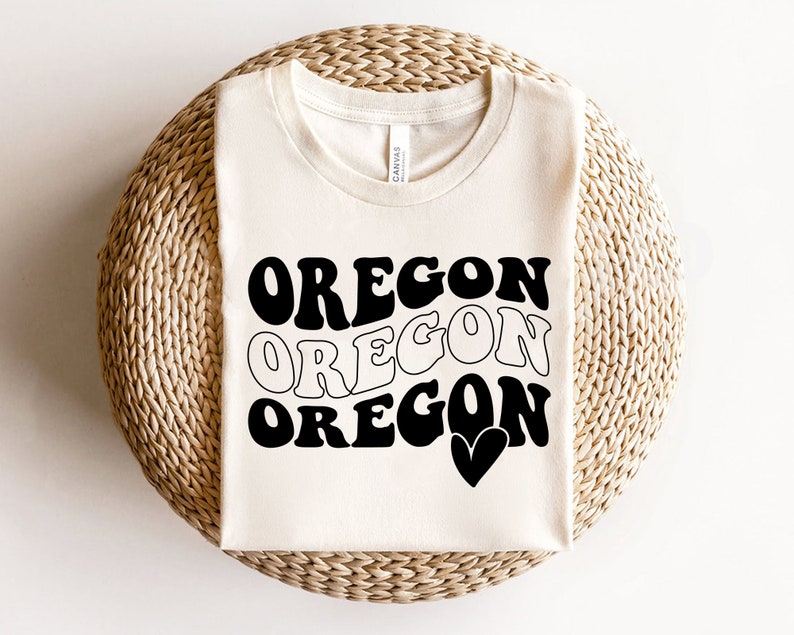 Oregon Svg Stacked Svg Heart Svg US States Svg America - Etsy