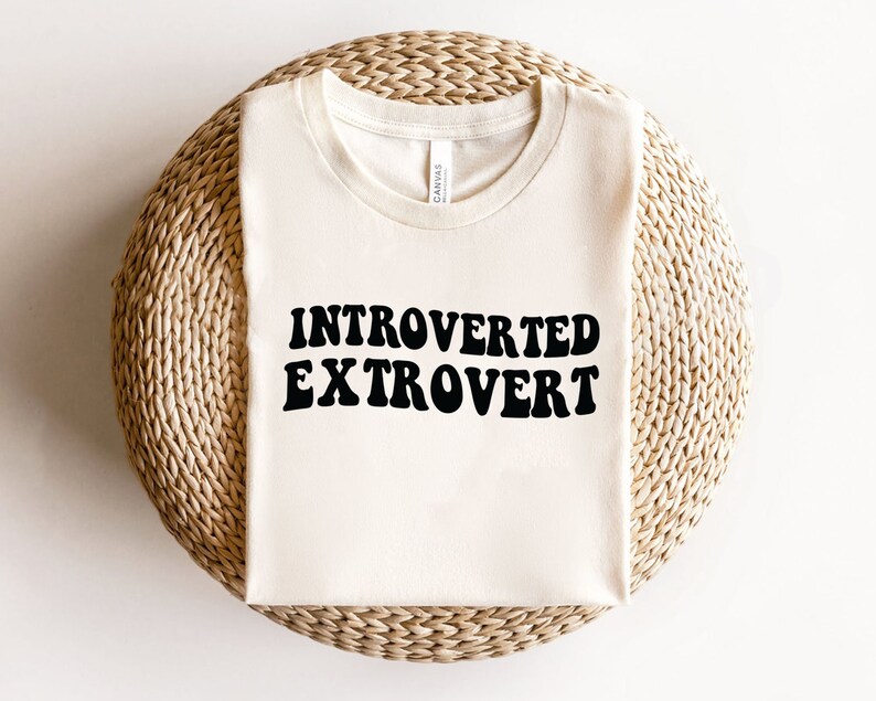Introverted Extrovert Svg, Retro Font Svg, Digital Downloads ...