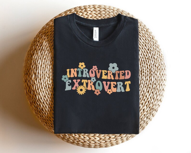 Introverted Extrovert Svg, Retro Font Svg, Digital Downloads ...