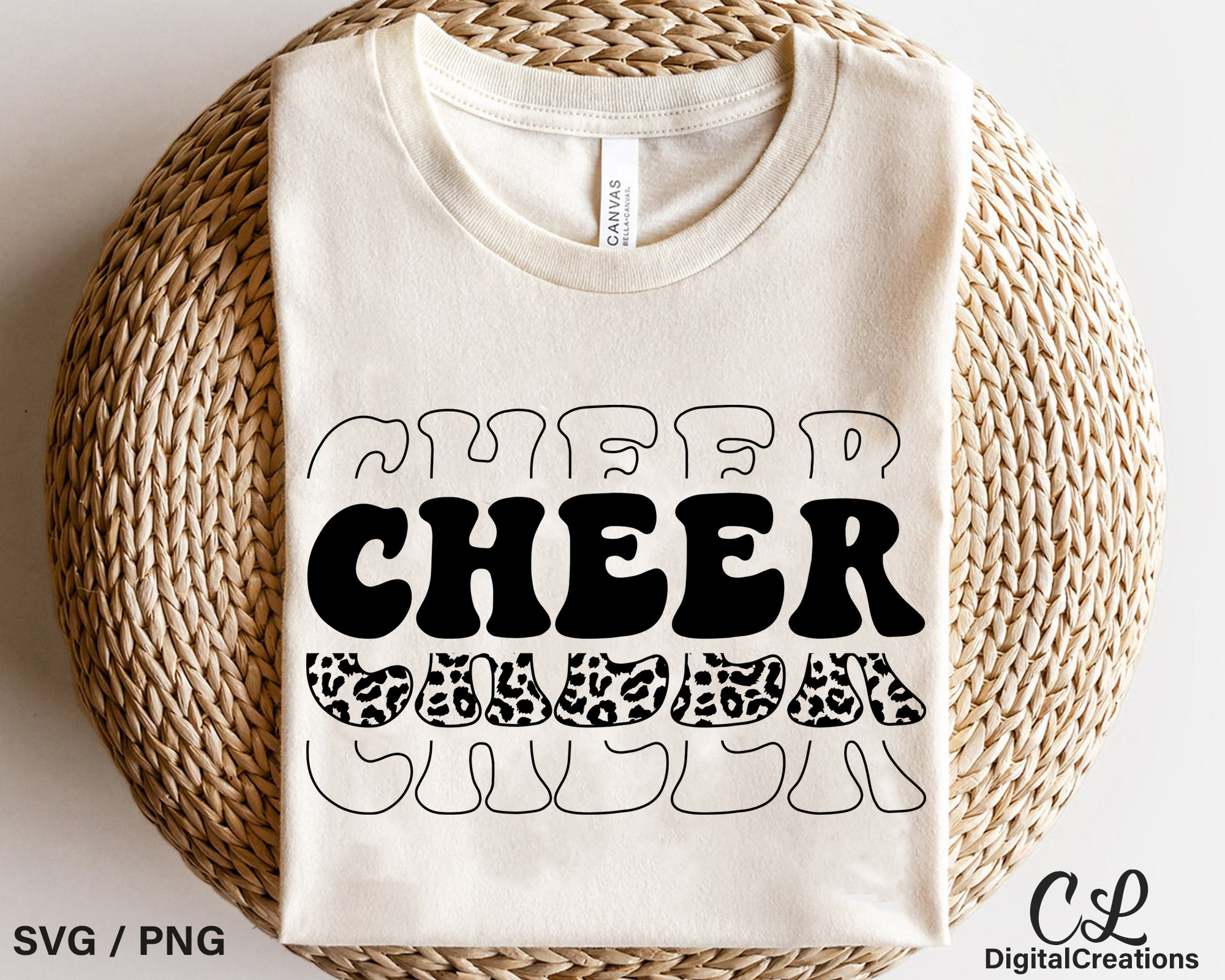 Cheer Word Svg, Imprimible, Leopard Print Svg, Cheerleading Svg, Retro ...