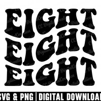 Eight Svg, 8th Birthday Svg, Stacked Svg, Birthday Svg, Heart Svg ...