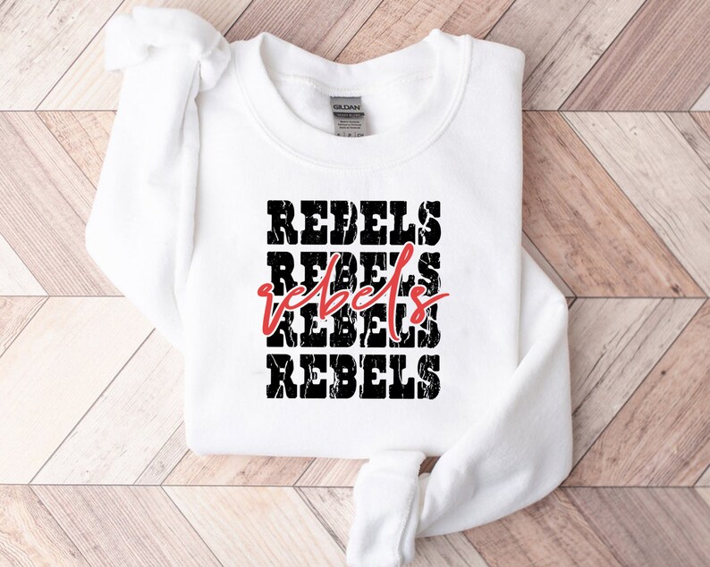 Rebels Stacked Svg, Printable, Team Spirit, Sublimation Design, Go ...