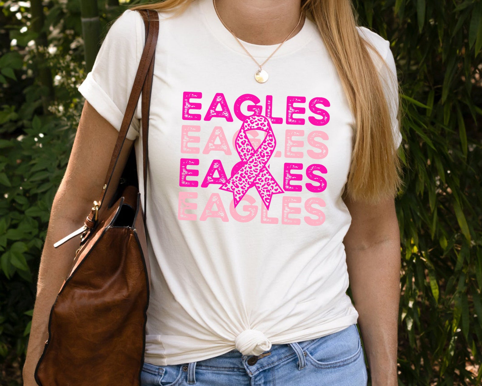 Eagles Cancer Svg, Printable, Eagles Stacked, Breast Cancer Svg ...