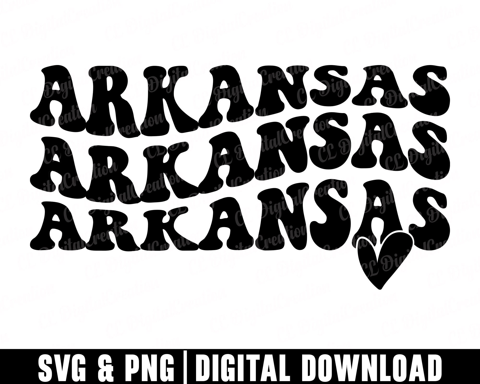 Arkansas Svg, Stacked Svg, Heart Svg, US States Svg, America Svg ...